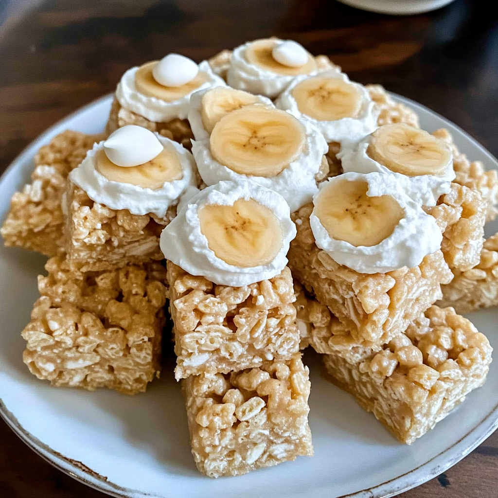 Banana Pudding Rice Krispy Treats